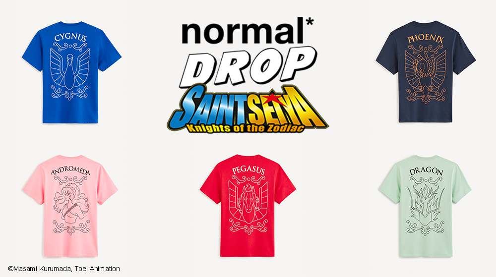 Celio: Saint Seiya Normal Drop will be available in stores - Toei Animation
