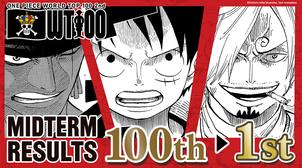 WT100 ONE PIECE Global Popularity Poll: Midterm Ranking Announced ...